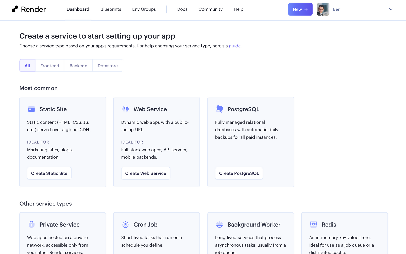 Deployment with Render